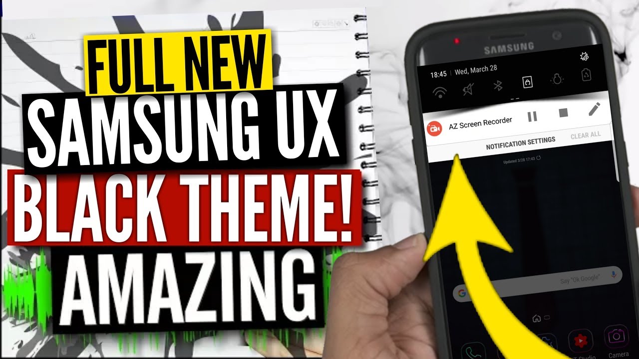 Revolution Ux Black Theme for All Samsung Galaxy devices | Black UI ...