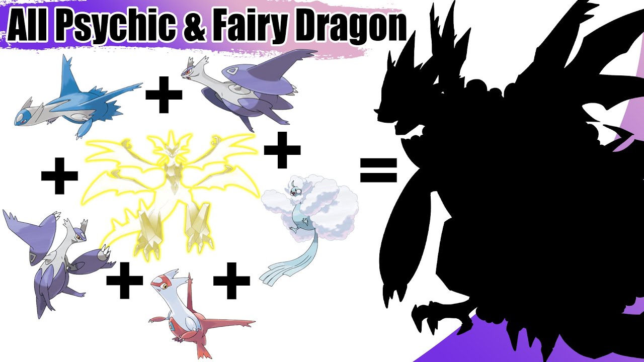 All Psychic & Fairy Dragon Fusion | All Kaijus Pokémon Fusion | Max S - YouTube