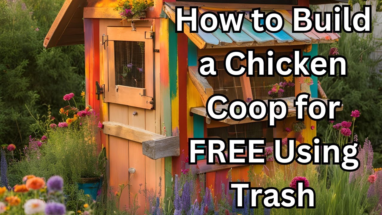 How to Build a Chicken Coop for FREE Using Trash (Step-by-Step DIY ...