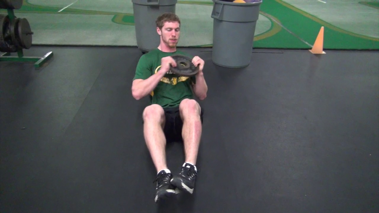 Football-Plate Trunk Twists - YouTube