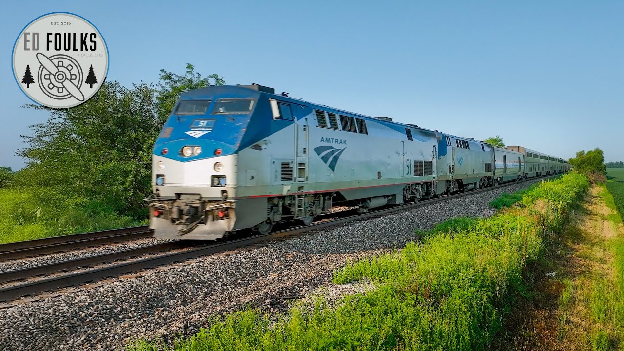 Double Stack Morning; Amtrak Southwest Chief; BNSF Double Stack; NS Double Stack; UP Double ...