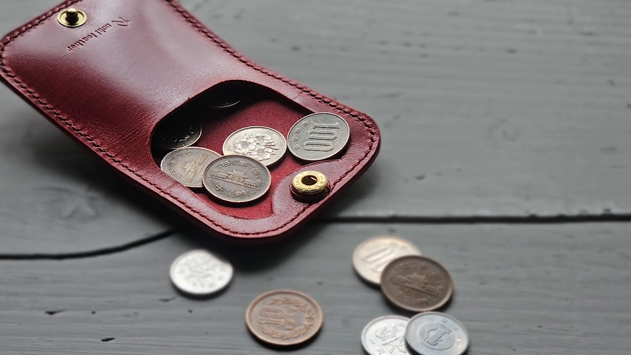 #02 Coin purse made from scraps | vlog | leather craft - YouTube