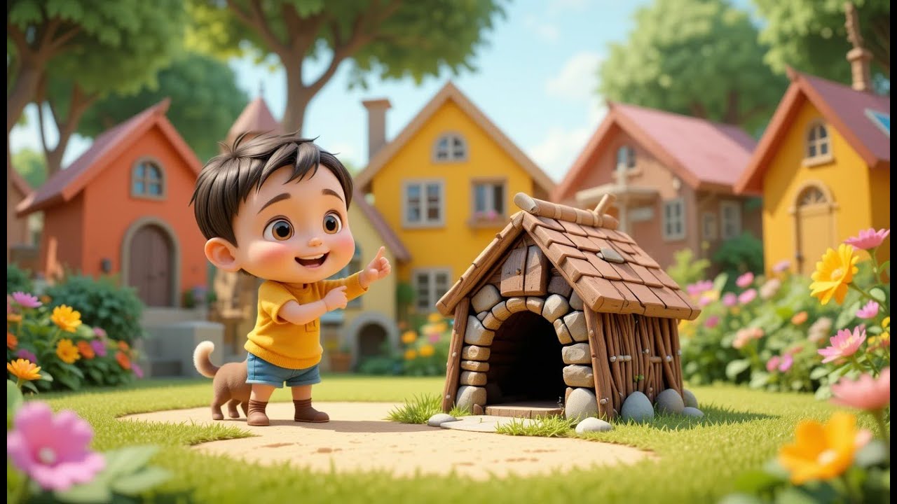 This Little Dog Lives Alone Rhyme Song | Popular Nursery Rhyme for Kids ...