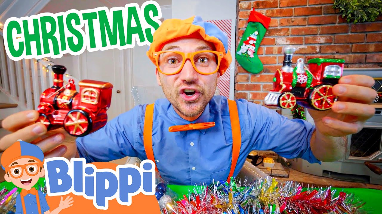 Blippi Christmas Trains! | Holiday Arts & Crafts | Fun Learning ...