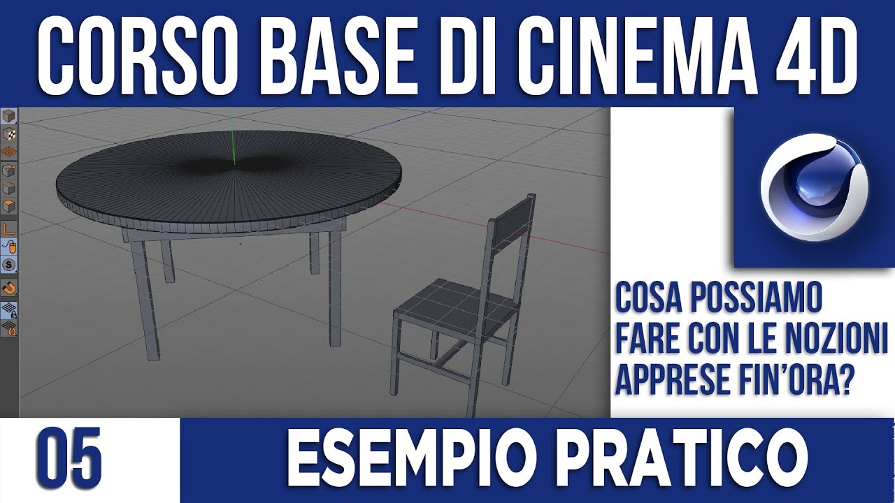 Cinema 4D - Corso base - Esempio pratico - Tutorial 05 - YouTube