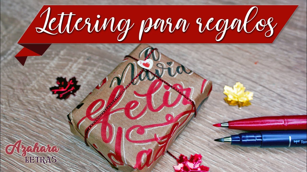 🎁 Lettering para Regalos 🎁 - YouTube