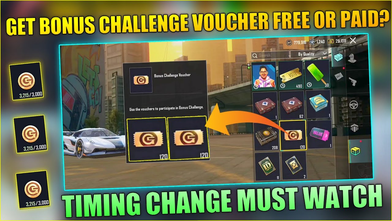 Bonus Challenge Voucher Kaise Le | How To Get Bonus Challenge Voucher ...