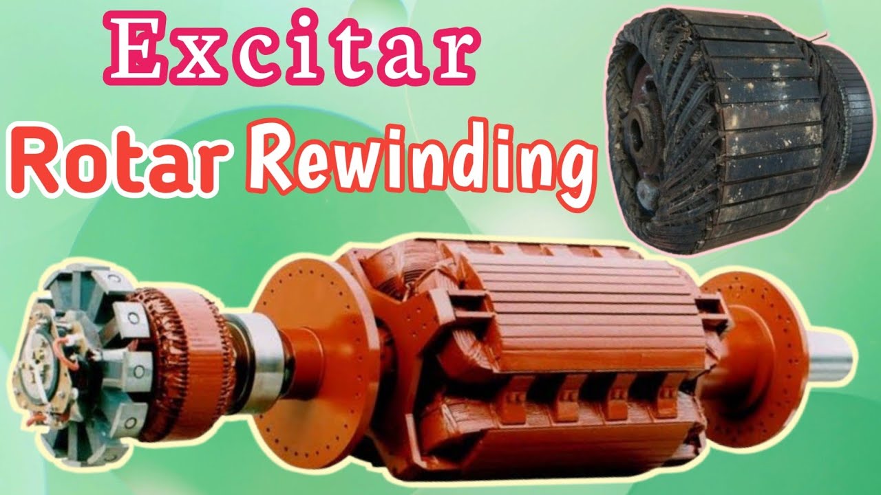 Excitar rotar winding 15 kva Armiture. - YouTube