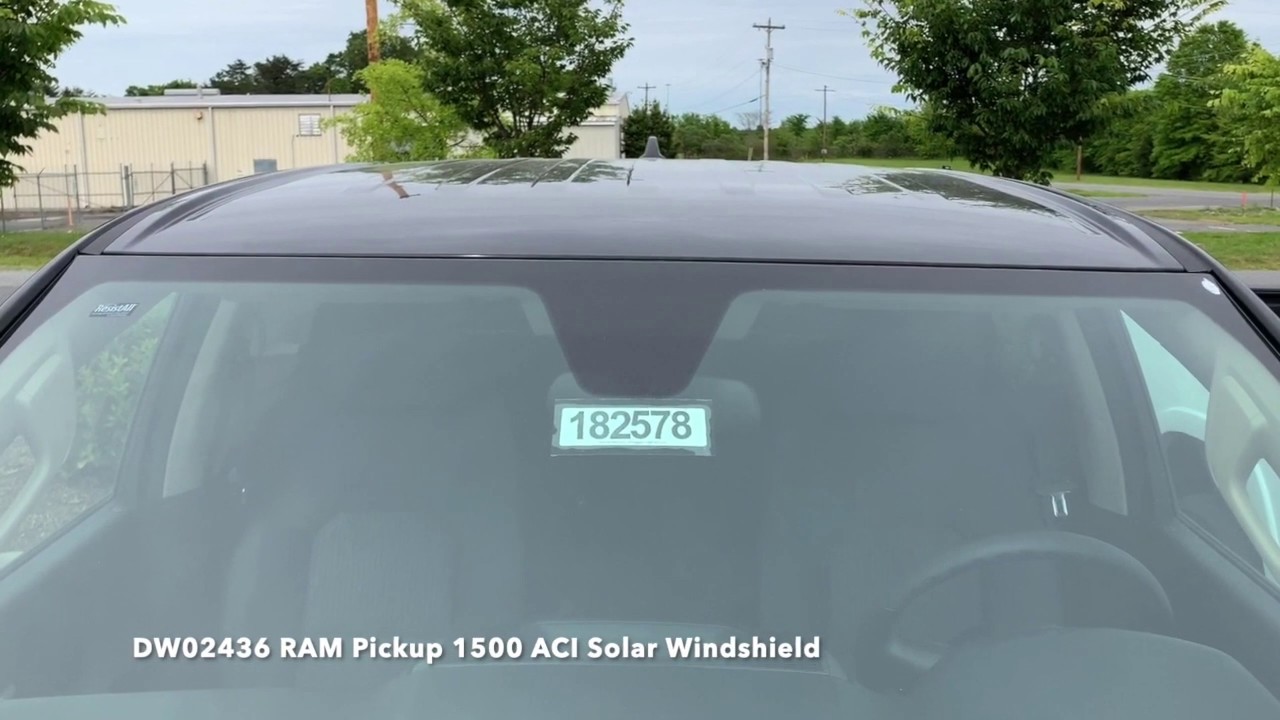 DW02436 RAM Pickup 1500 ACI Solar Windshield - YouTube