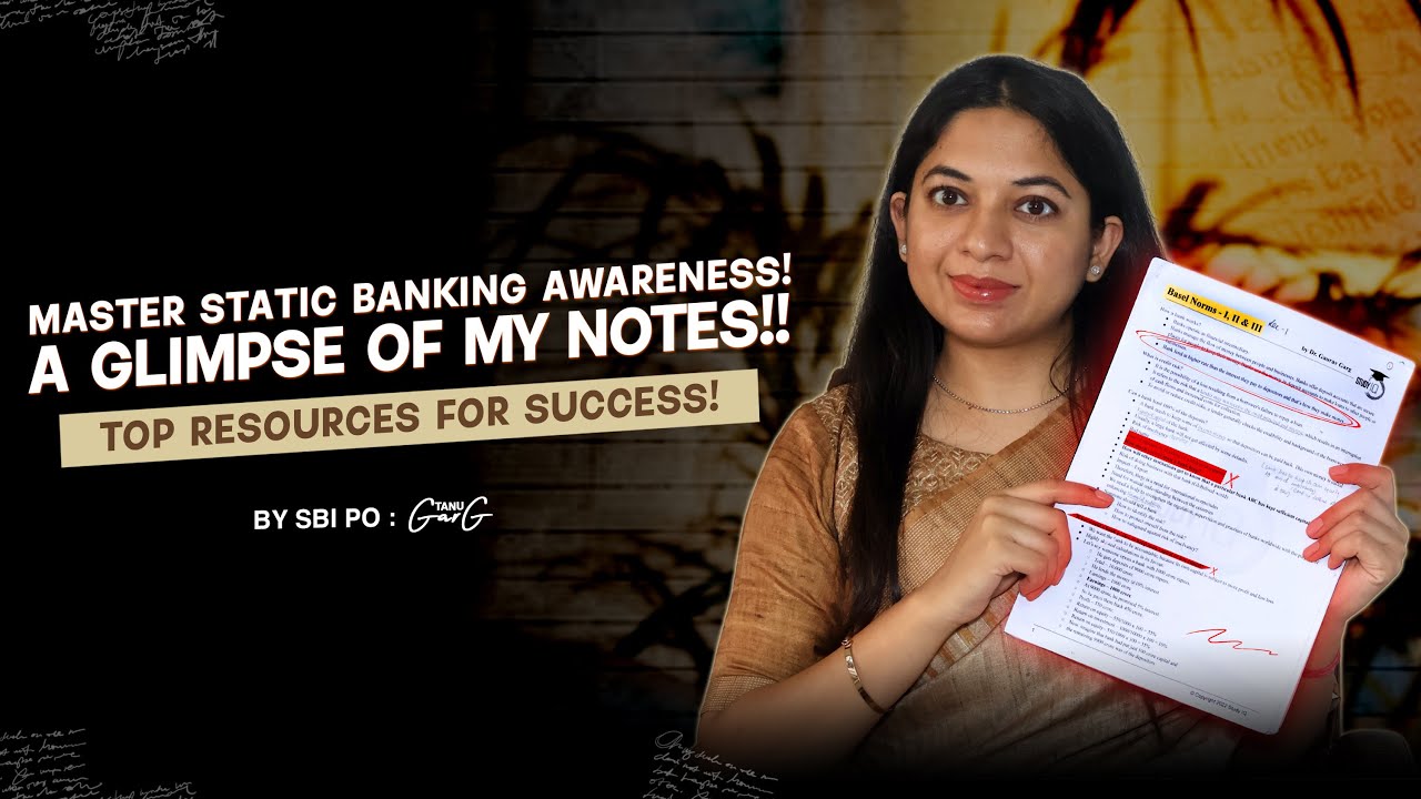Static Banking Awareness Strategy for SBI PO/Clerk | Study Tips, Notes ...