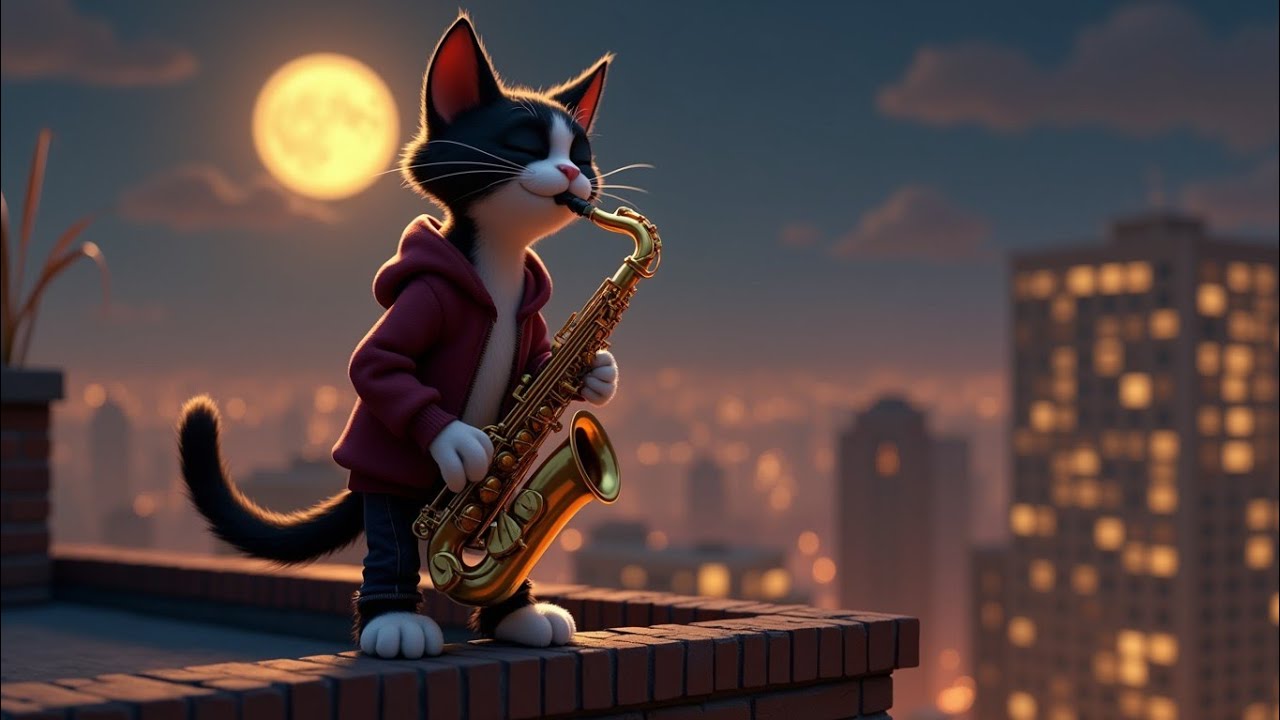 Smooth Jazz – Sax Cat’s Midnight Groove – Uplifting Instrumental - YouTube