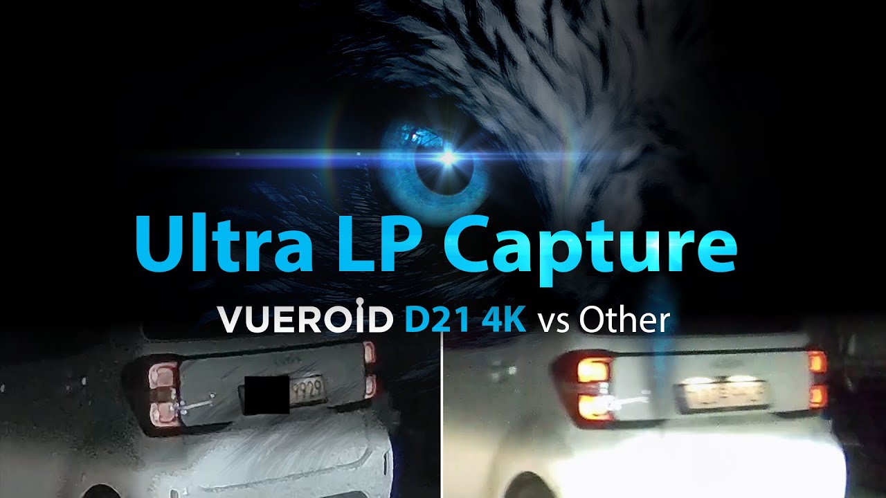 [VUEROID Dashcam] D21 4K's unrivaled ultra license plate capture - YouTube