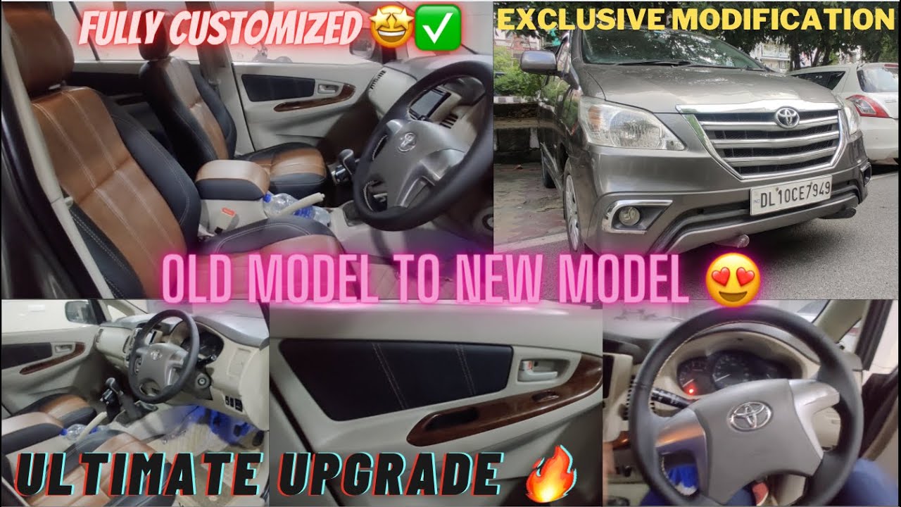 OLD Innova CONVERTED to NEW Innova😍👌🏻|COMPLETE Interior Revamped💯 ...