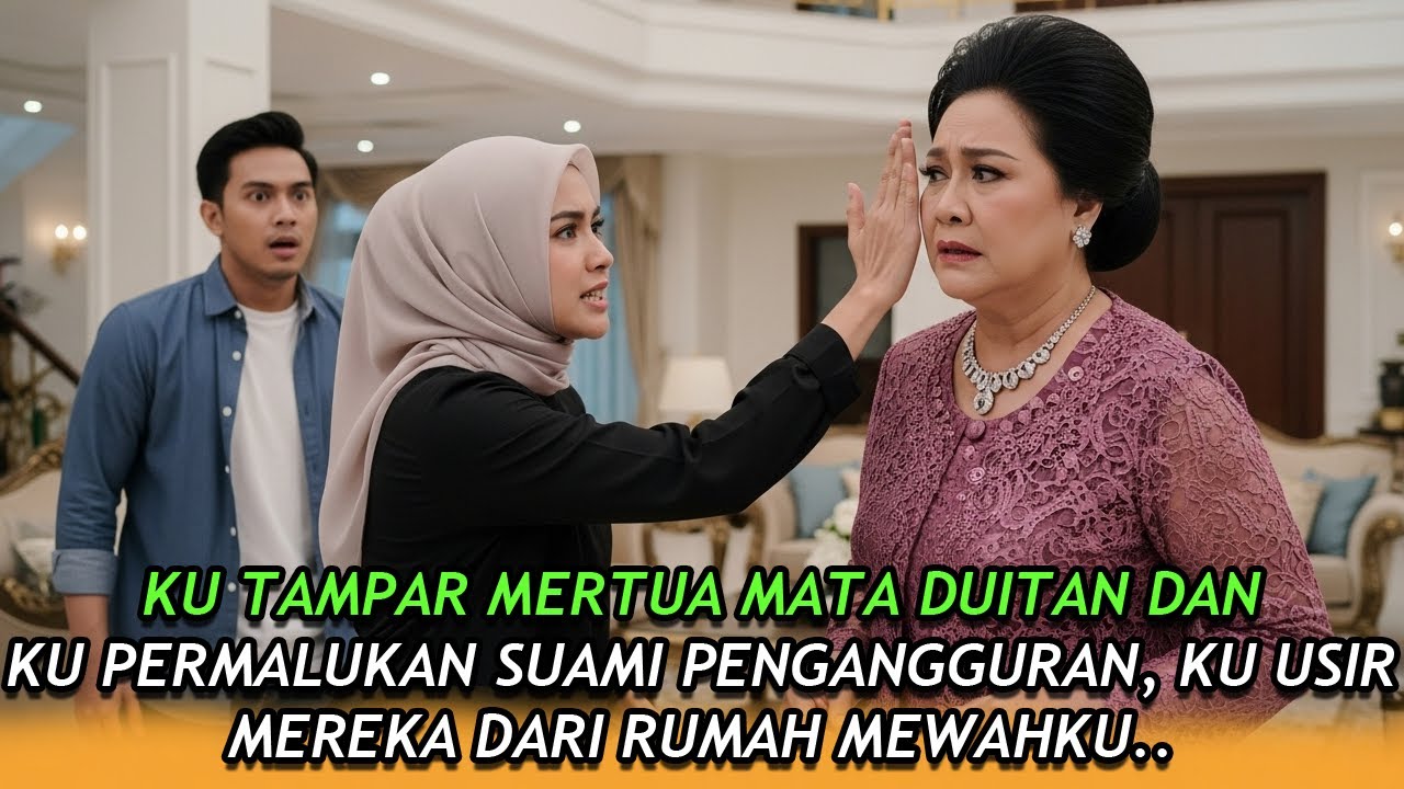 KU TAMPAR MERTUA MATA DUITAN DAN MEMPERMALUKAN SUAMI PENGANGGURAN, KU USIR MEREKA DARI RUMAH ...