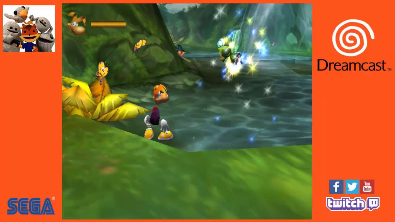 rayman 2 the great escape Walkthrough Part 1 dreamcast n64 ps1 ps2 ...
