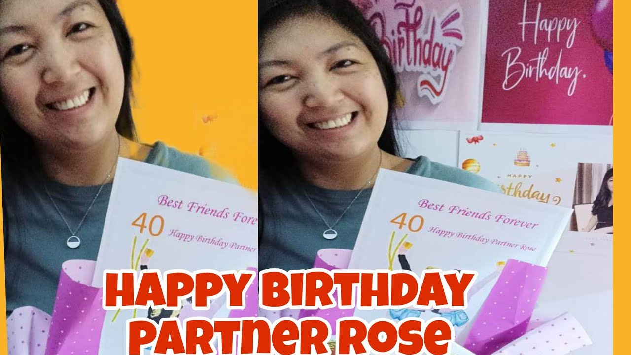 Simple Surprised to my BFF Partner Rose |happy birthday 🎂🎈 - YouTube