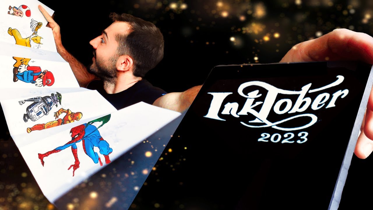 My First INKTOBER Sketchbook (tour) - YouTube