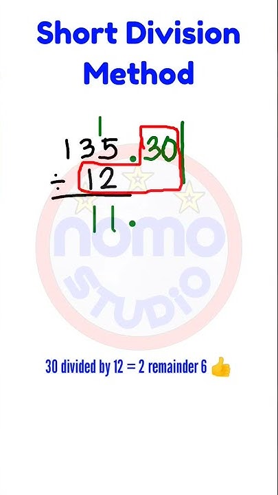 Short Division Method #shorts #youtubeshorts #mathematics #nomostudio ...