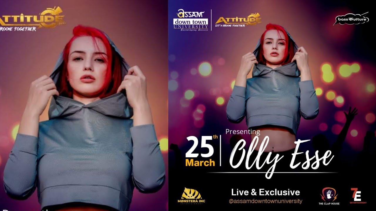 ATTITUDE-22 // DJ OLLY ESSE // LIVE //ASSAM DOWN TOWN UNIVERSITY// DJ ...