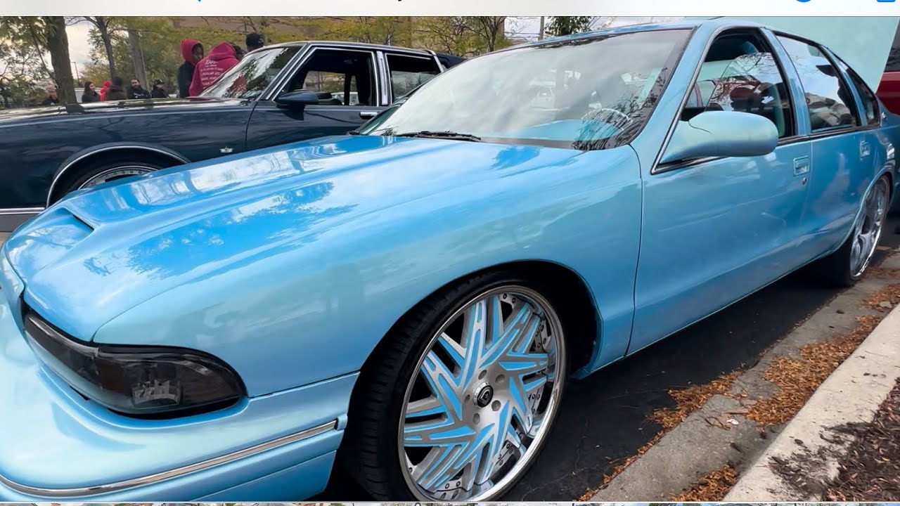 CHICAGO INC PULL UP STUNNA REESE 95 BUBBLE CHEVY HEAVY SUBBING DONK G BODY 30 INCH RIM RIDING ...