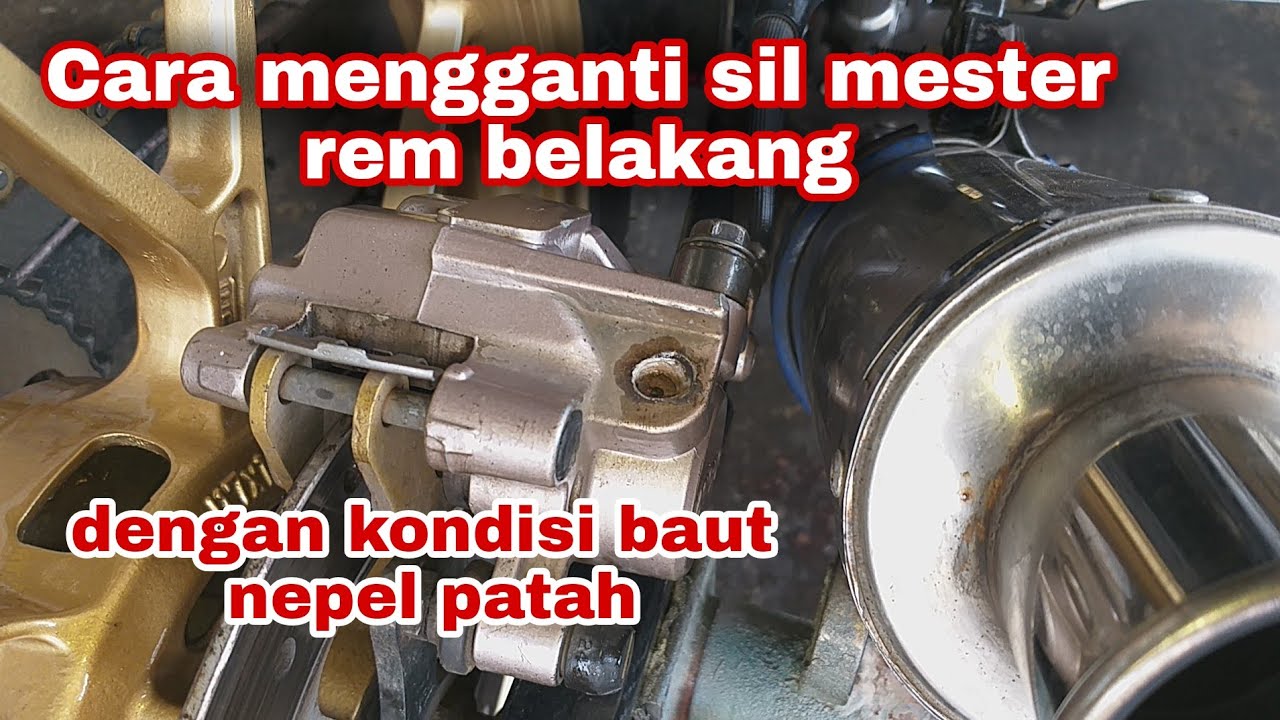Cara Mengganti Sil Master Rem Belakang Satria Fu - YouTube