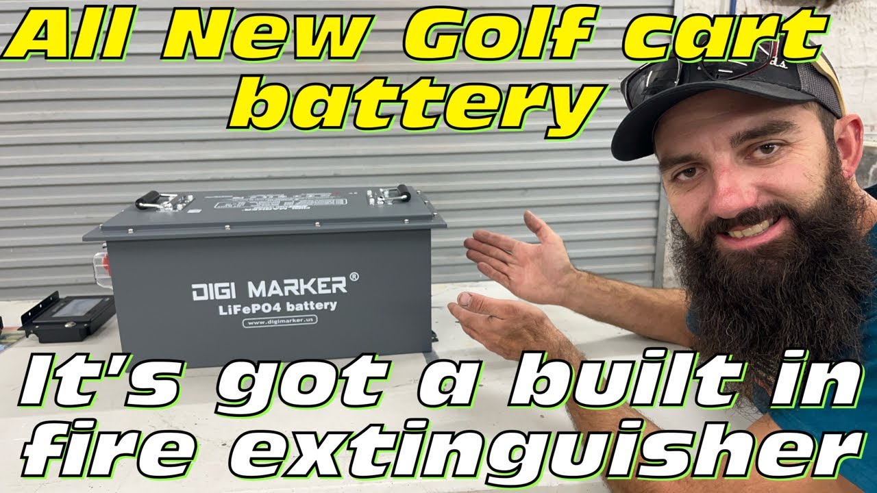 DIGI Marker ALL NEW GOLF CART BATTERY. unboxing video and review - YouTube