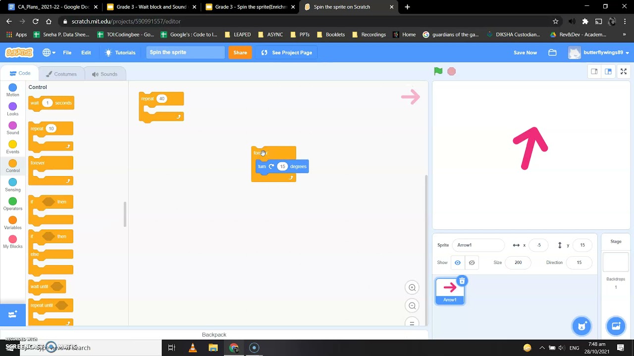 Spinning A Sprite In Scratch YouTube Spinning A Sprite In Scratch YouTube