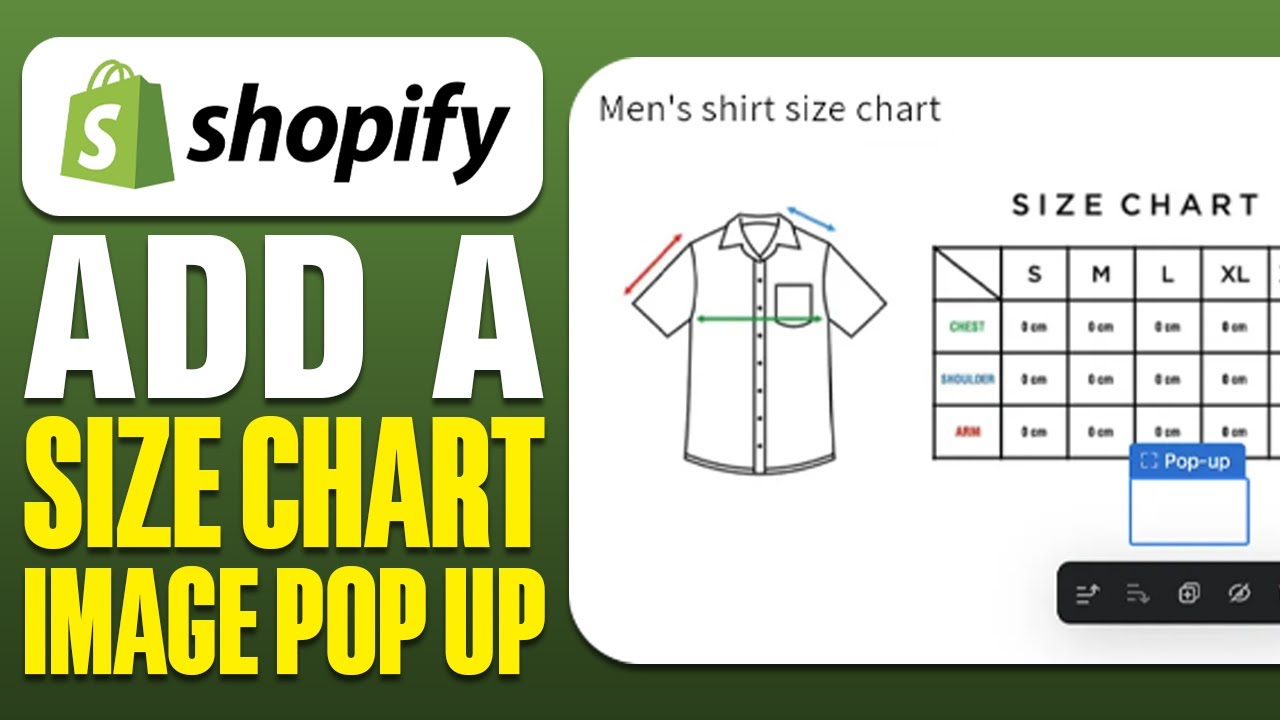 How To Add a Size Chart Image Pop Up On Shopify (2025) - YouTube