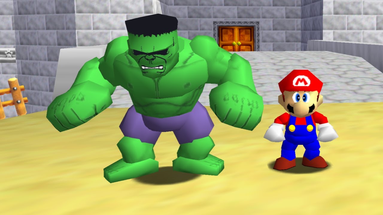 Hulk and Mario in Super Mario 64 - Full Game Walkthrough - YouTube