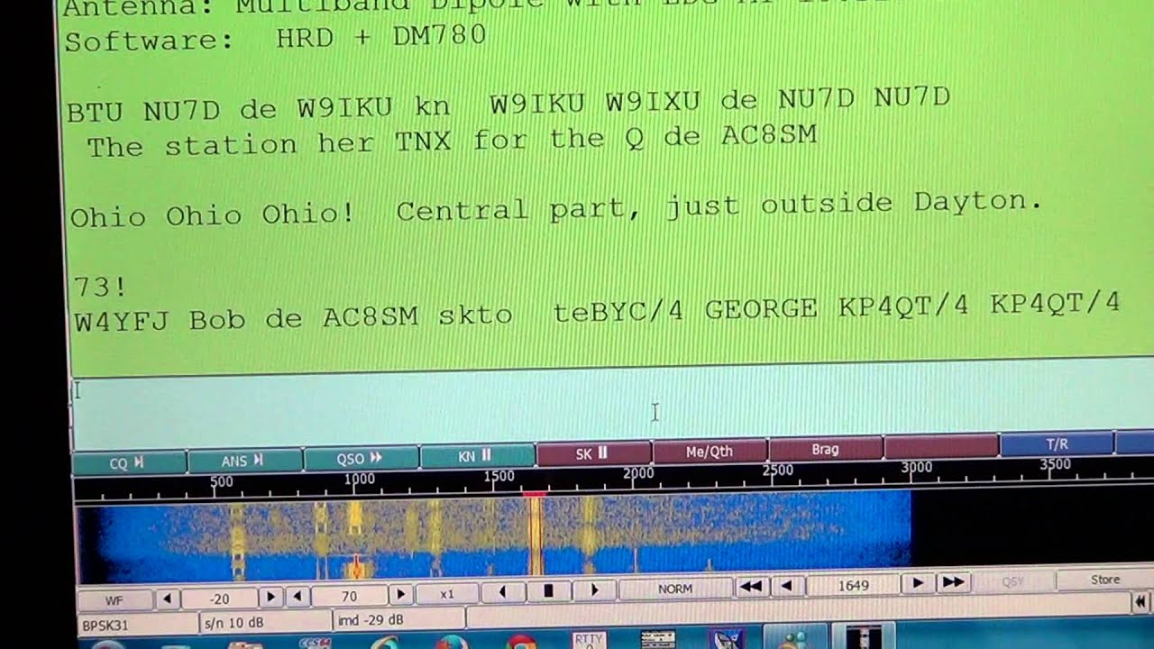 FLDIGI Tutorial How to decode BPSK31 Digital signals - YouTube