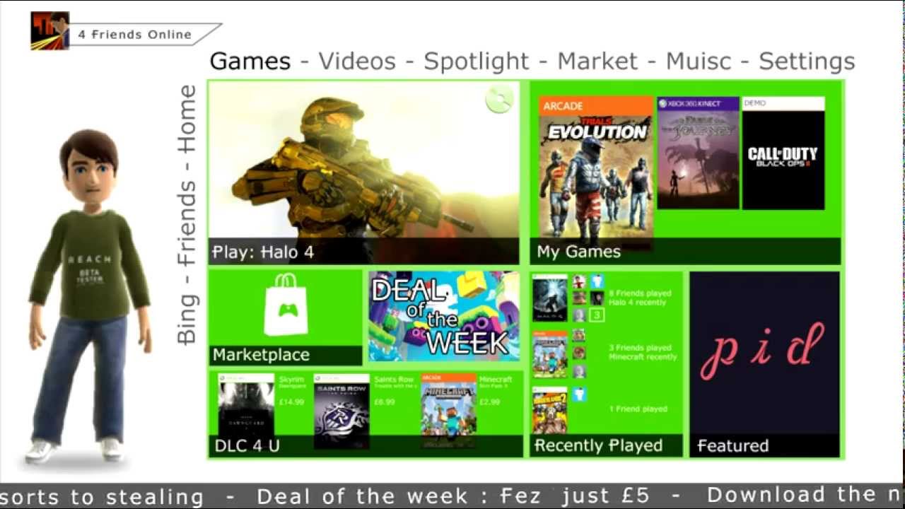 Xbox 360 Dashboard Metro 2.0 Concept - YouTube