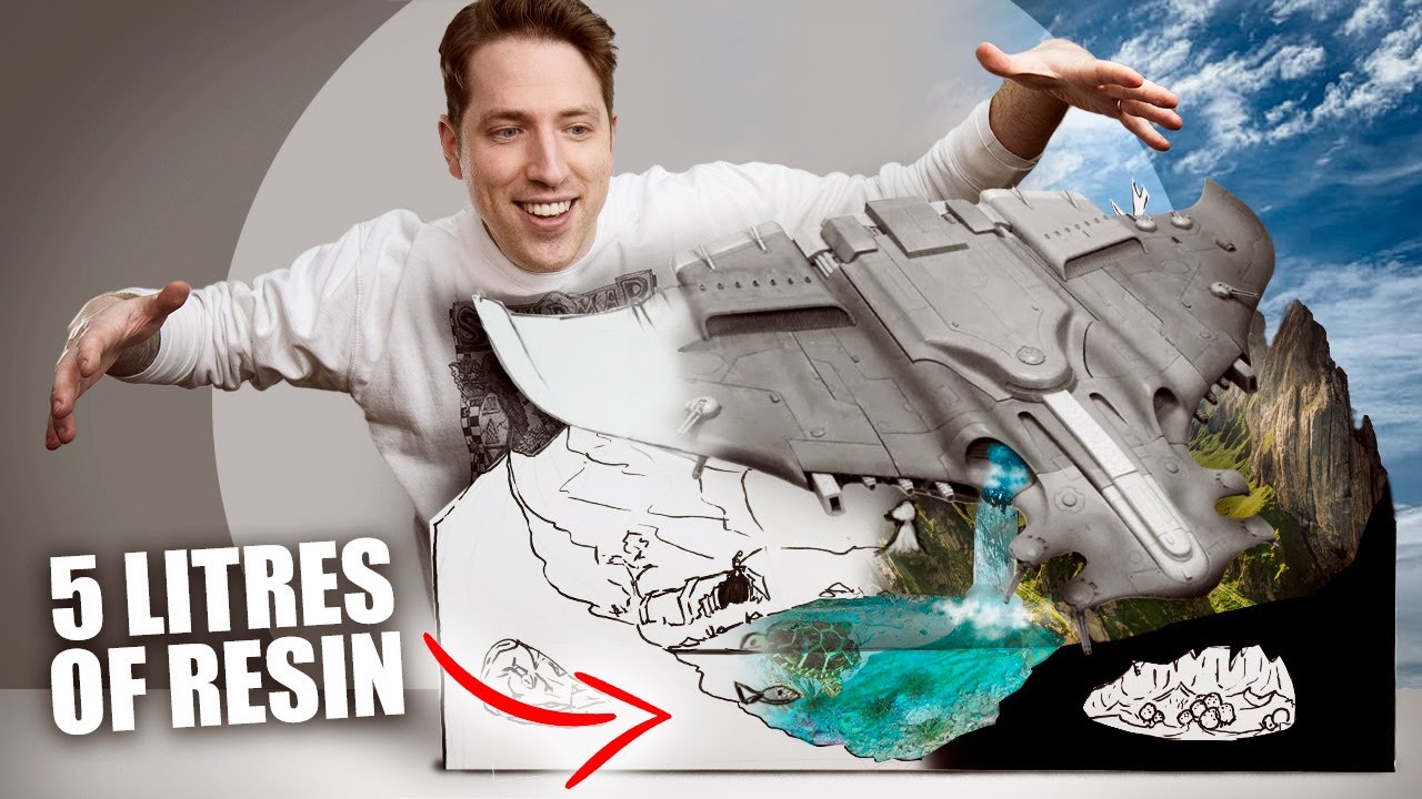 Our grand plan for the biggest Warhammer model ever - T'au Manta - YouTube