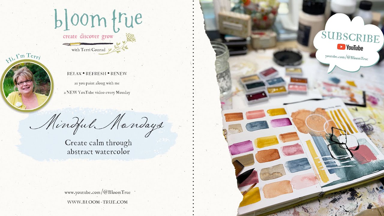 Mindful Mondays - Abstract Watercolor Painting for Relaxation - Art as ...