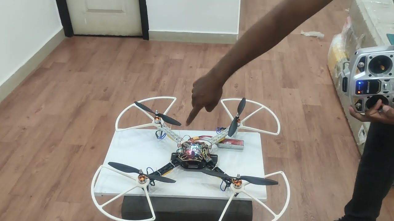 Step 18: KK2.1 Quadcopter FC Config check motor rotation direction ...