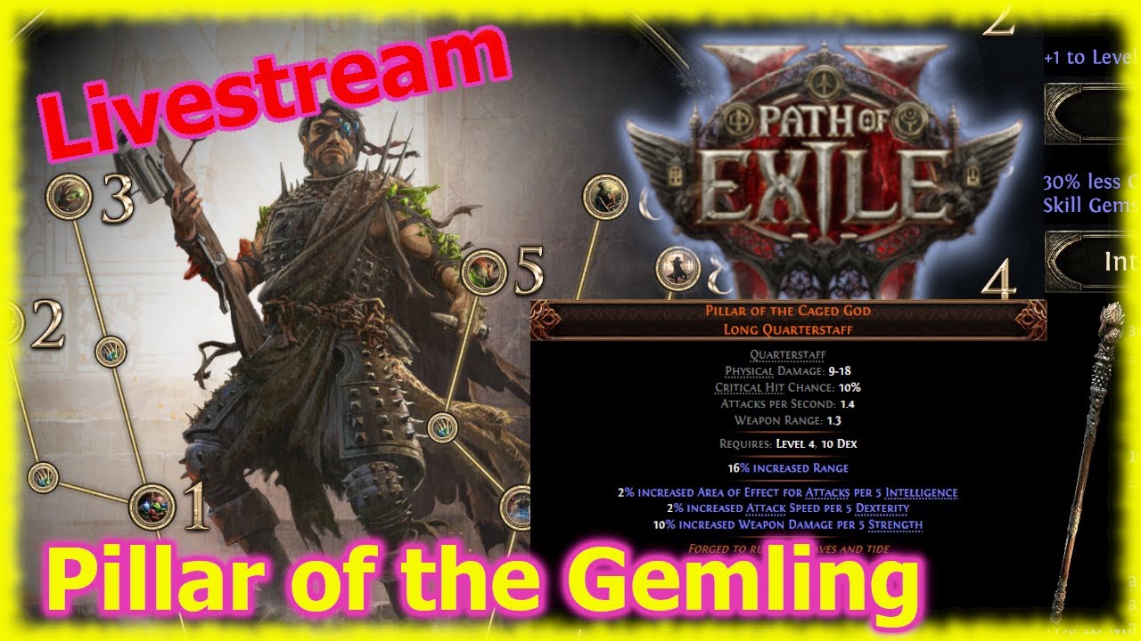 Pillar of the Caged God Gemling Incoming! | Act 2 | Path of Exile 2 ...