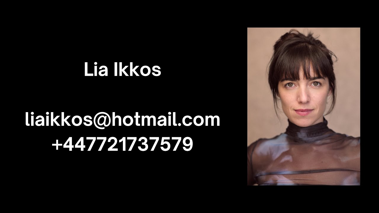 Film Reel 2024 Lia Ikkos - YouTube