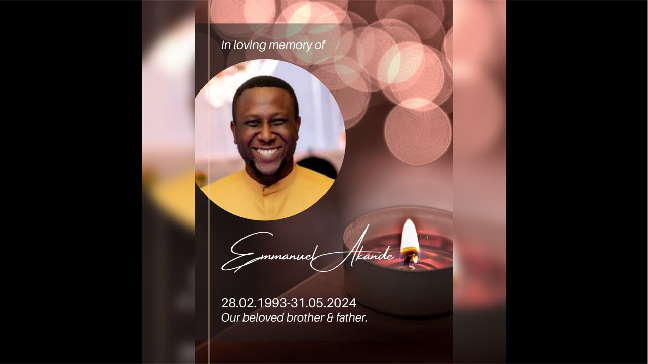 Candle light Service in honour of Emmanuel Akande - YouTube