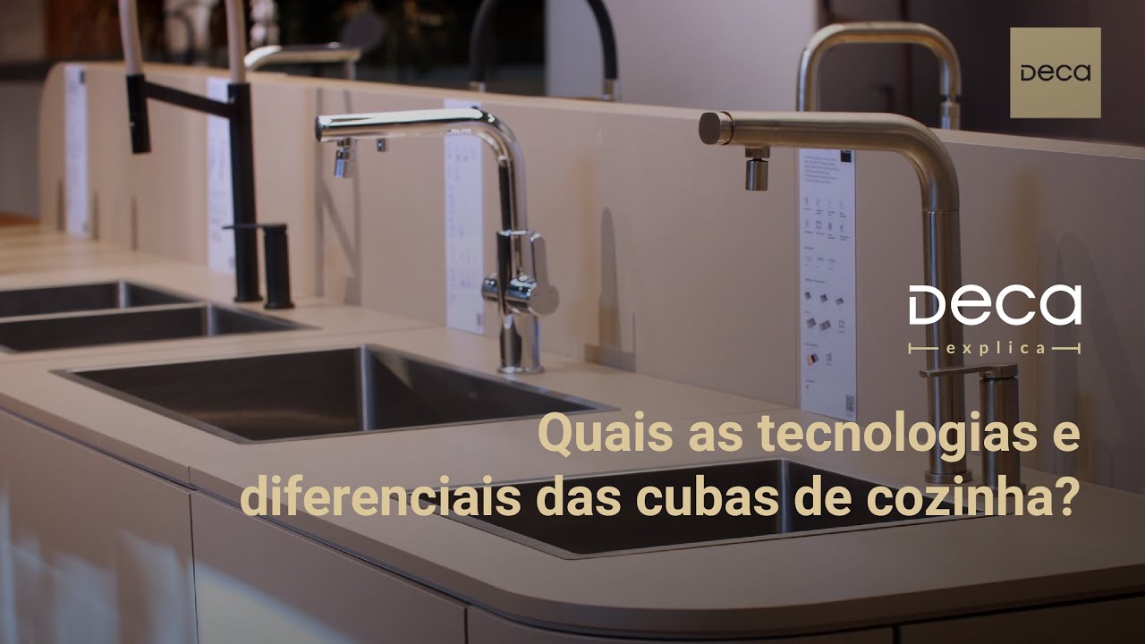 Tecnologias e diferenciais de cubas de cozinha | Deca Explica | Canal ...