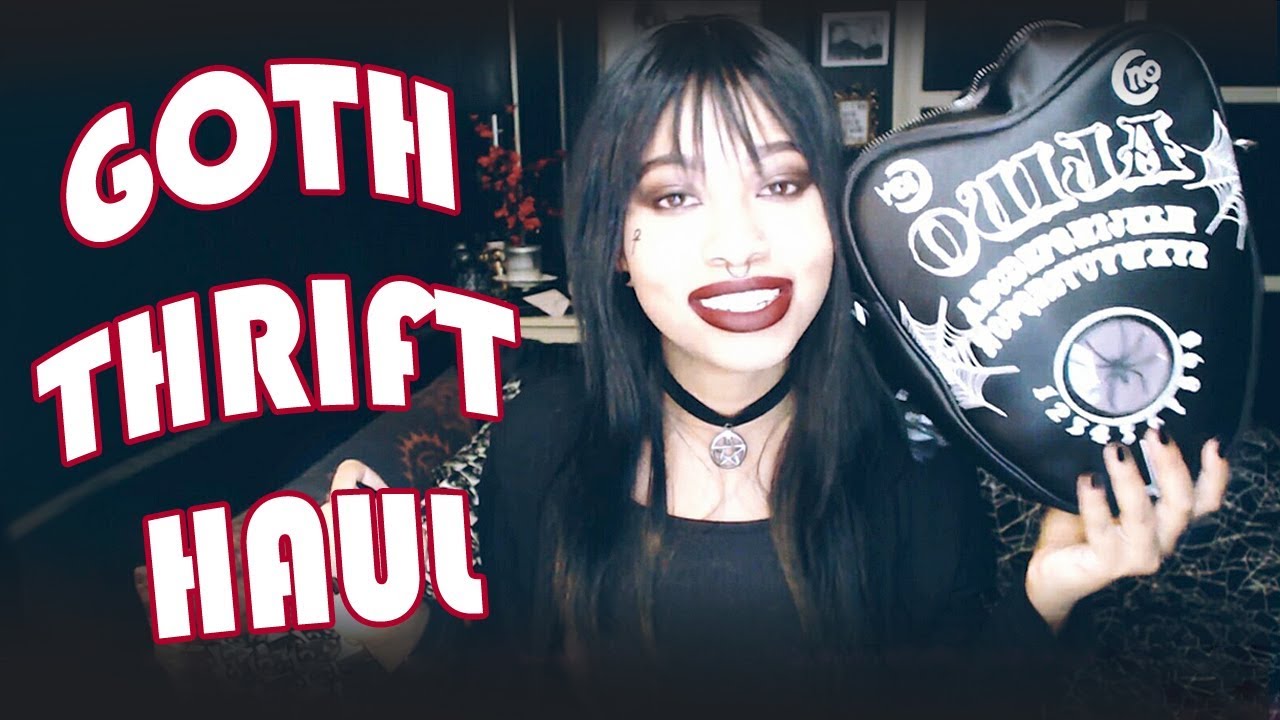 GOTH THRIFT HAUL! #2 \\ +Try on! - YouTube