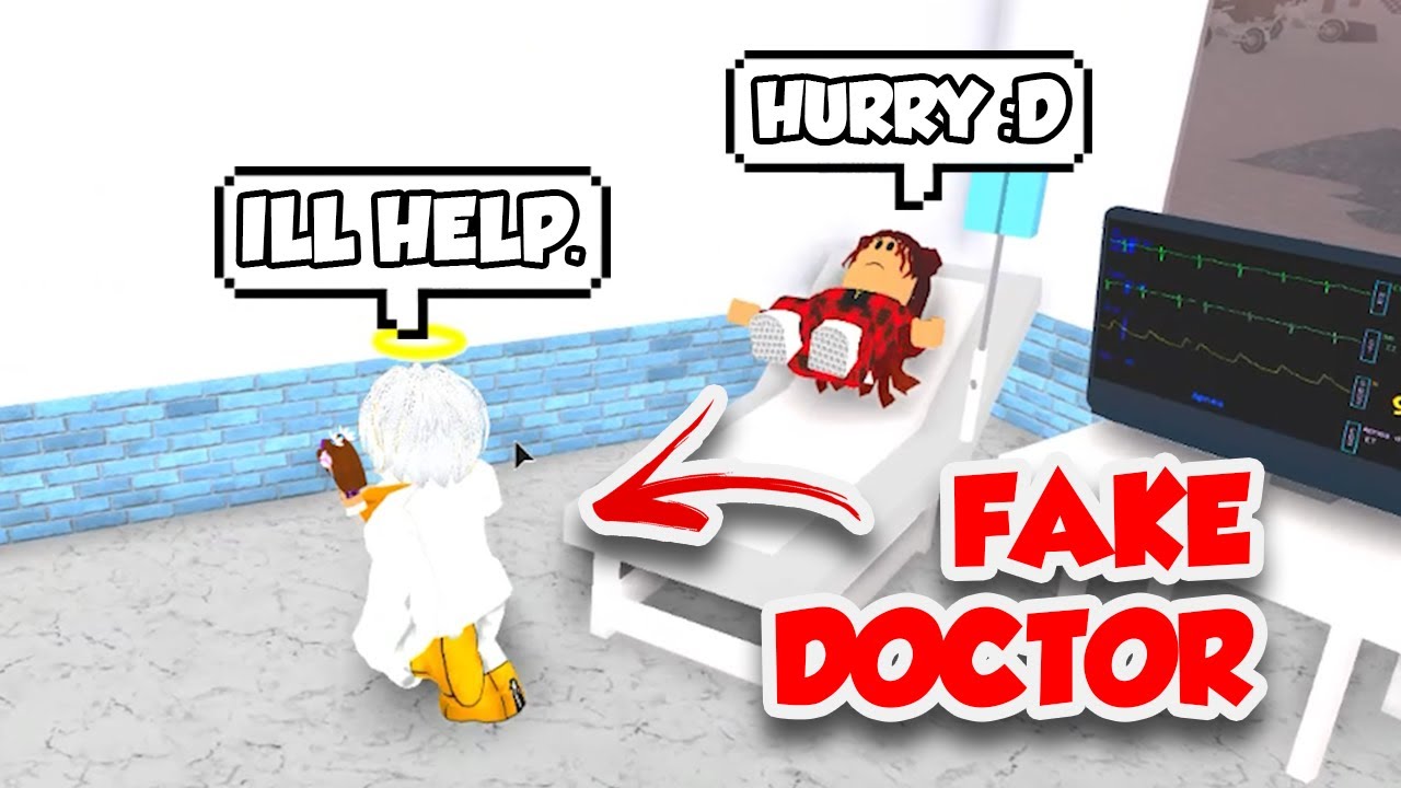 FAKE Doctor Helps PREGNANT Roblox Girl GIVE BIRTH 😳 - YouTube