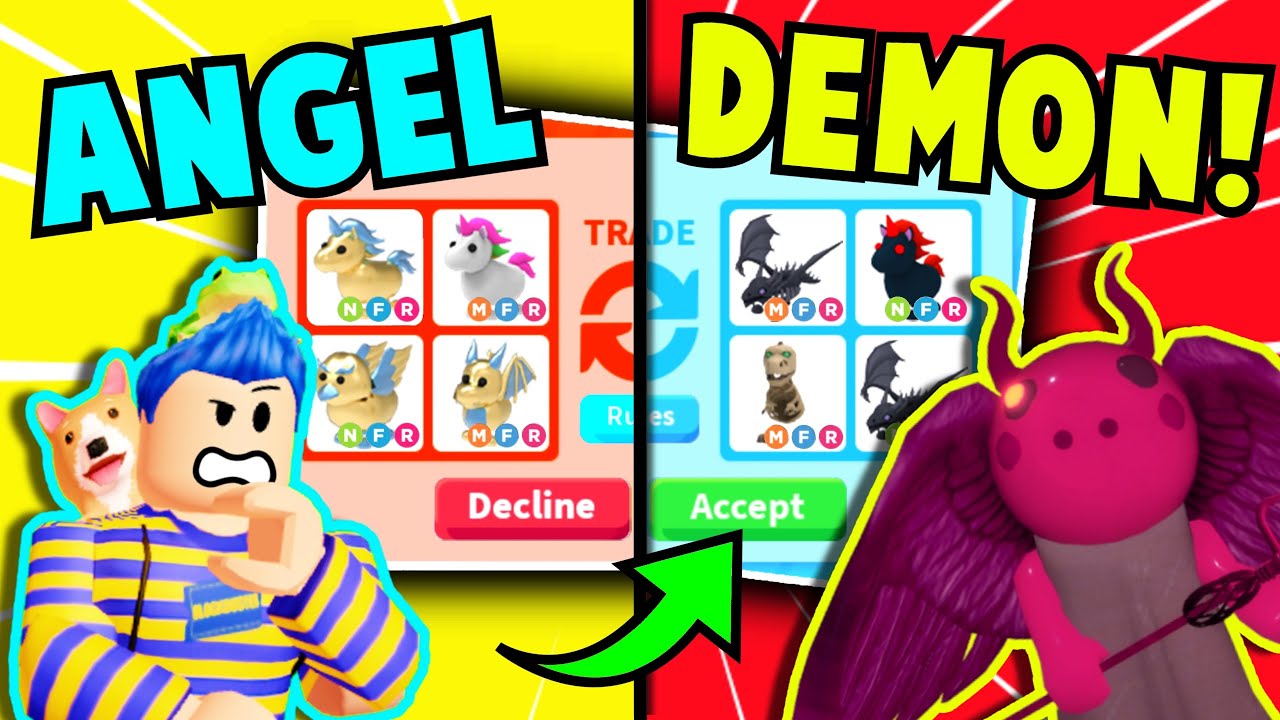 I Played ADOPT ME Until I *ACCIDENTALLY* SUMMONED A DEMON!!...SCAMMER ...