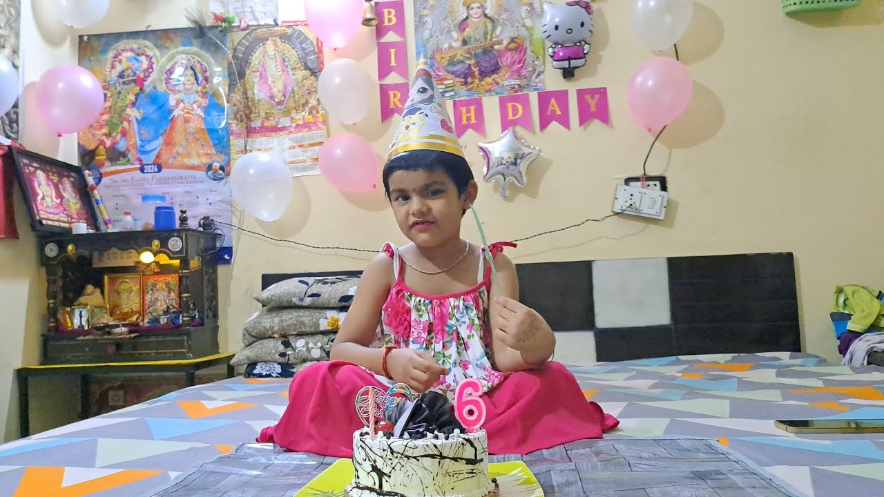 janvi ka birthday celebration 6 year complet. janvi kapde dekh kafi ...