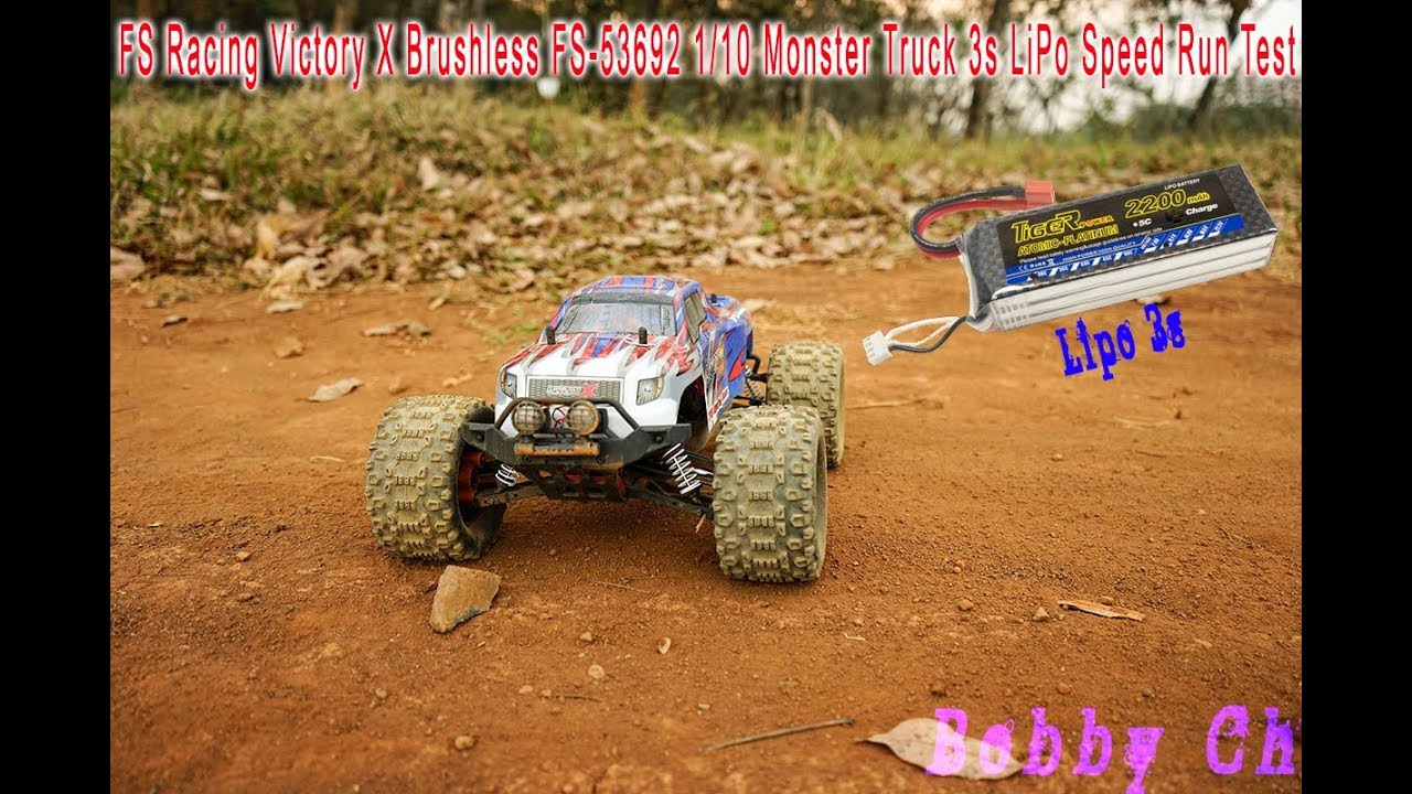 FS Racing Victory X Brushless FS-53692 1/10 Monster Truck LiPo 3s Speed ...