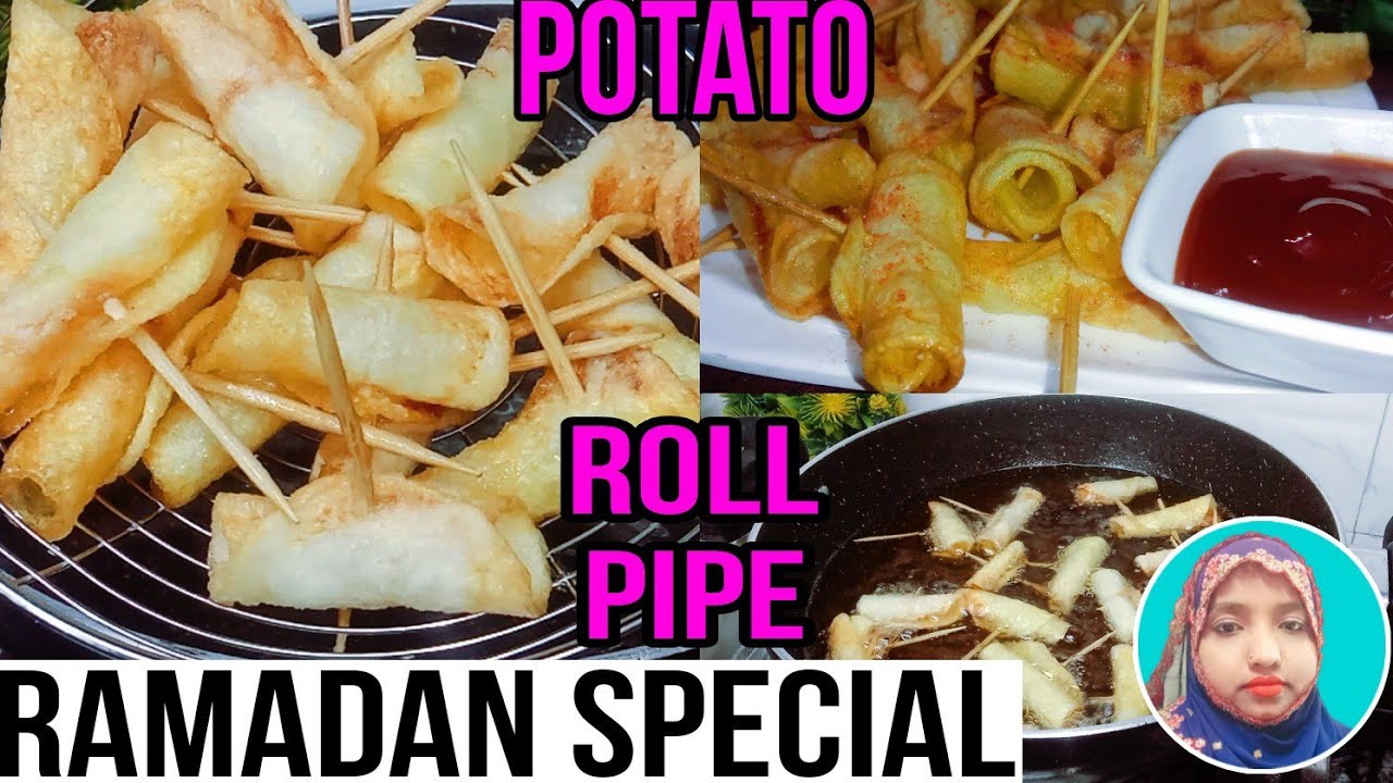 Potato Roll pipe recipe | How to make Crispy potato pipe | Ramadan ...