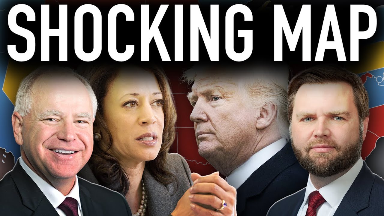 2024 ELECTION MAP / HARRIS PICKS VP / RACE IS NOW CLOSE - YouTube