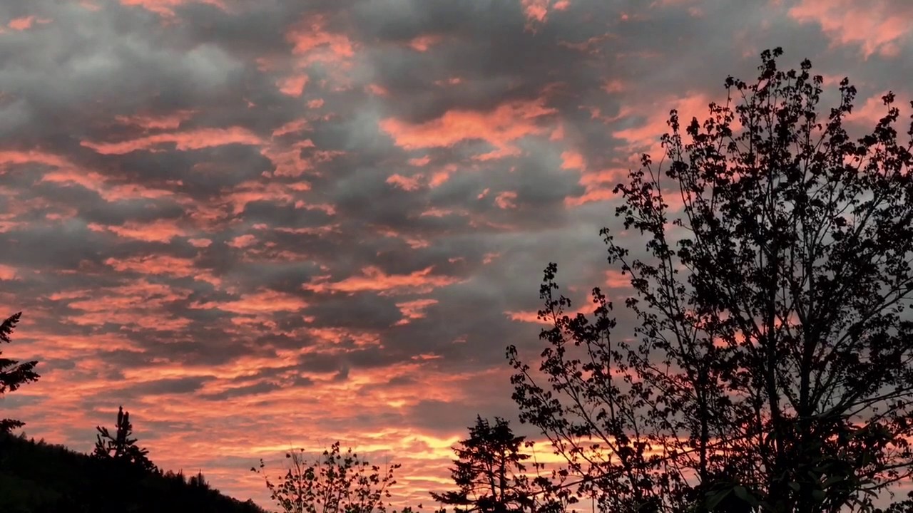 Clouds Moving At Sunset - YouTube