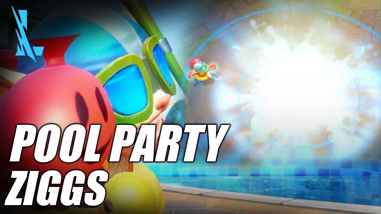 Pool Party Ziggs - Wild Rift - YouTube