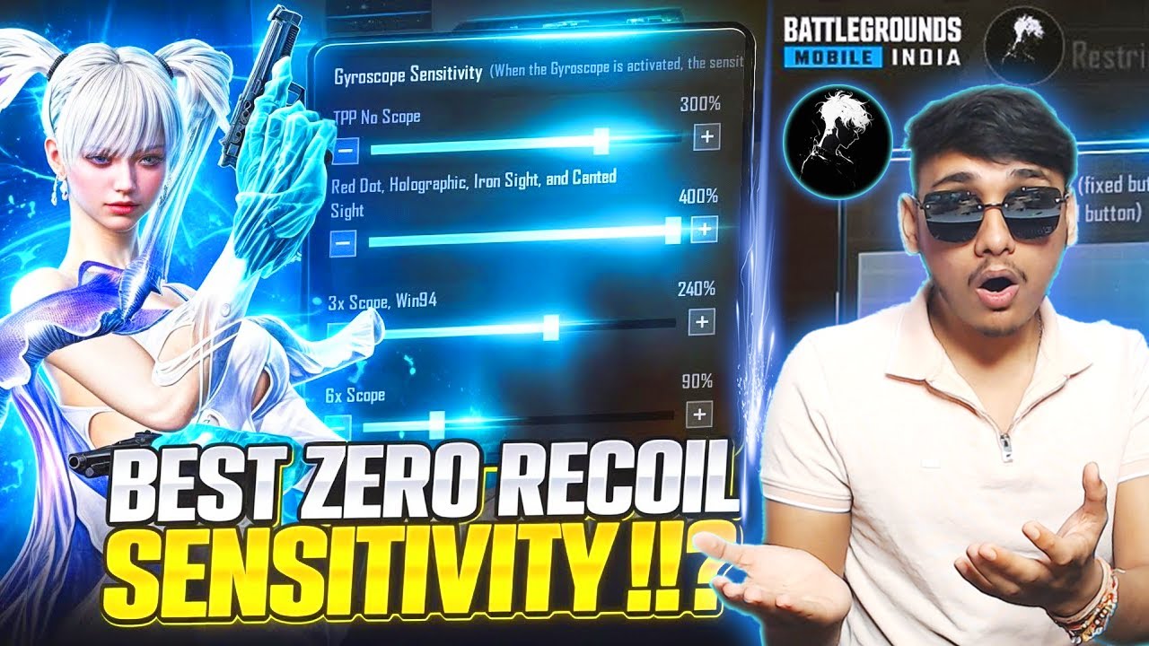 😱Best Zero Recoil Sensitivity & Settings in BGMI 3.7 update | Zodd Gaming Sensitivity Gameplay ...