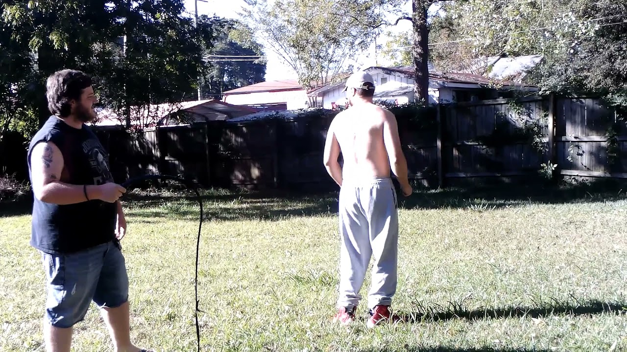 Getting hit with a BULL WHIP!!!!!! - YouTube