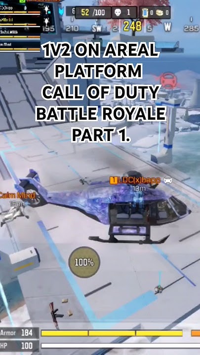 1V2 on areal platform 🔥😎call of duty mobile battle royale. #shorts #short #codm #codmobile # ...